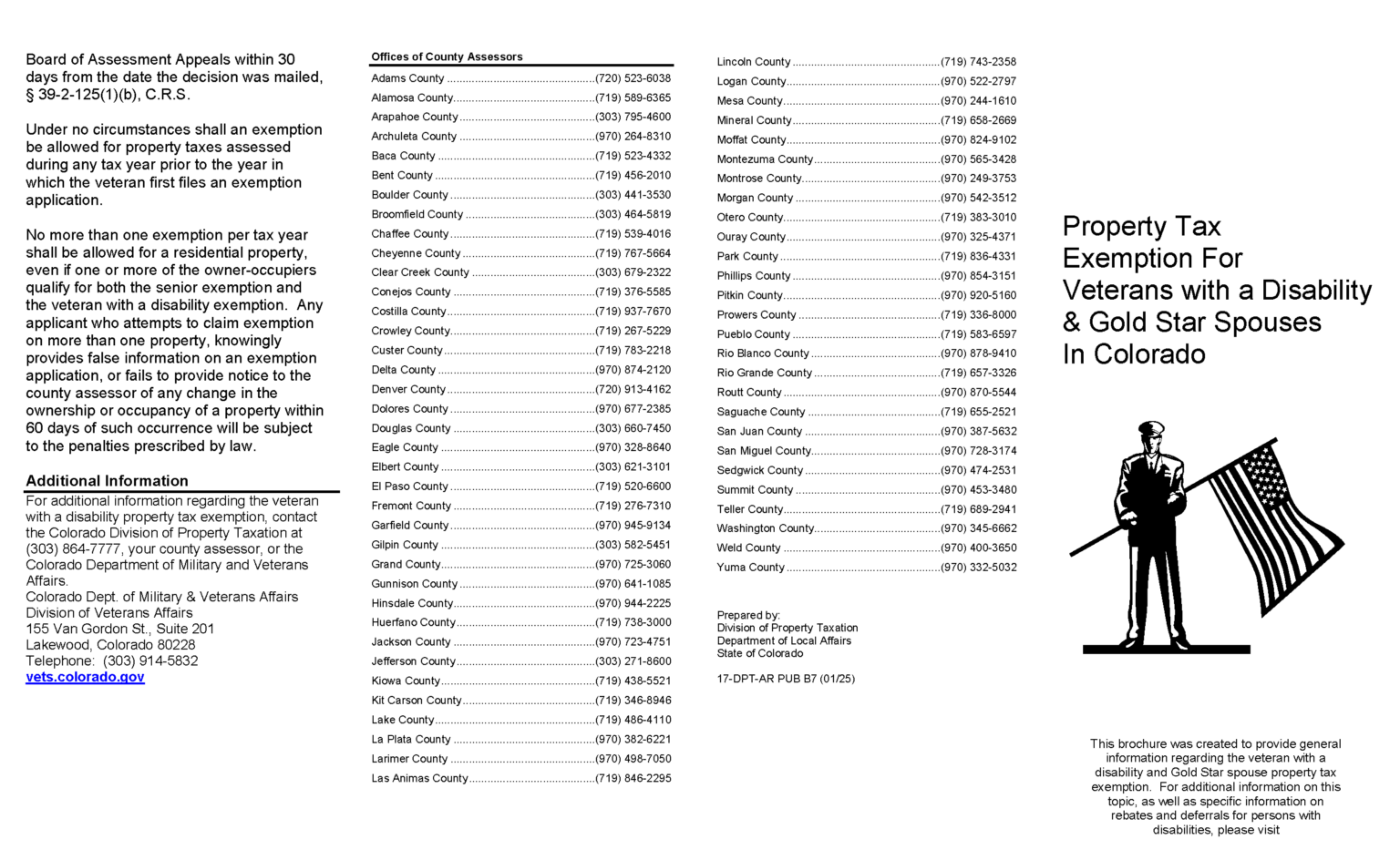 Disabled Military Exemption - El Paso County Assessor