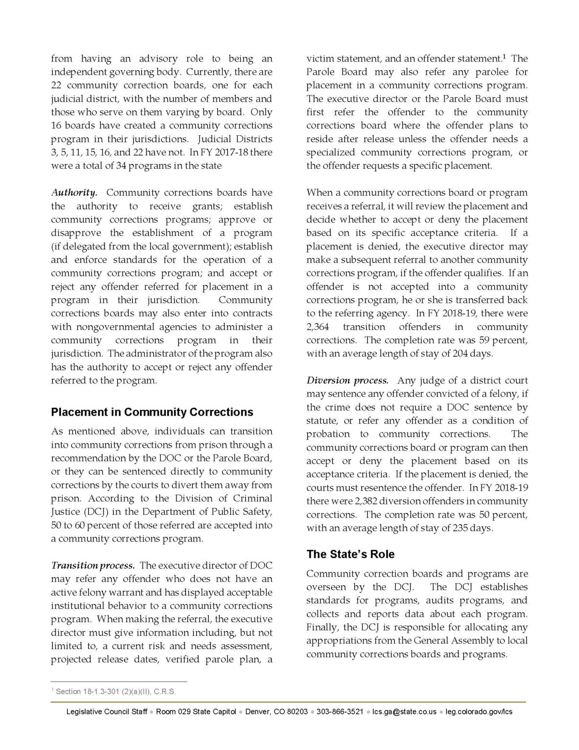 Community Corrections - El Paso County Justice Services