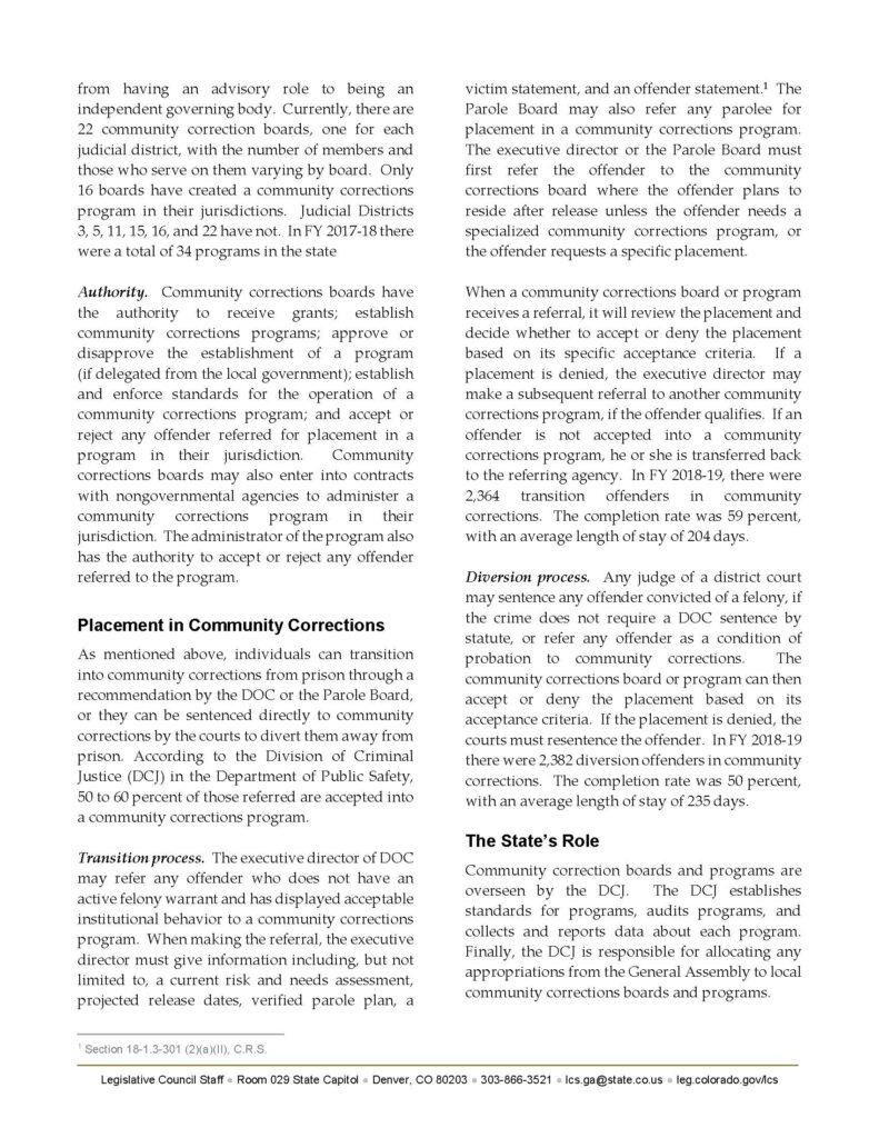 Community Corrections - El Paso County Justice Services